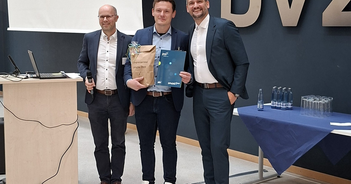 Vortragspreis für Marc Meier von der APT - BCI - TU Dortmund